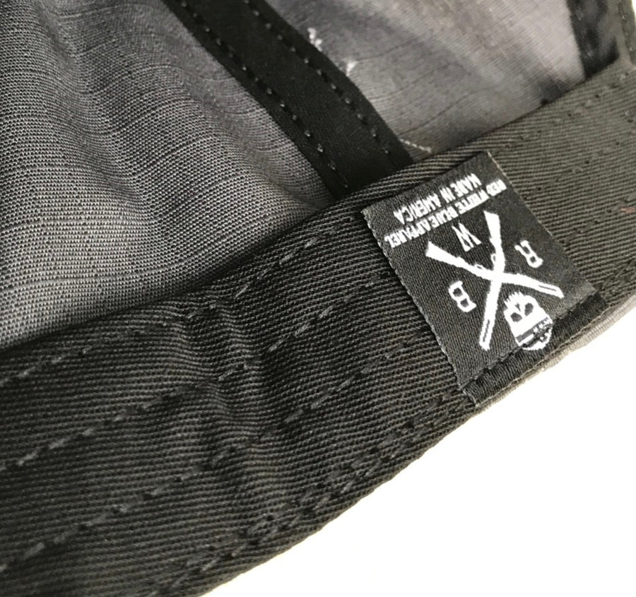 Ripstop Full Fabric American Flag Tactical Cap Made In USA – Red White ...